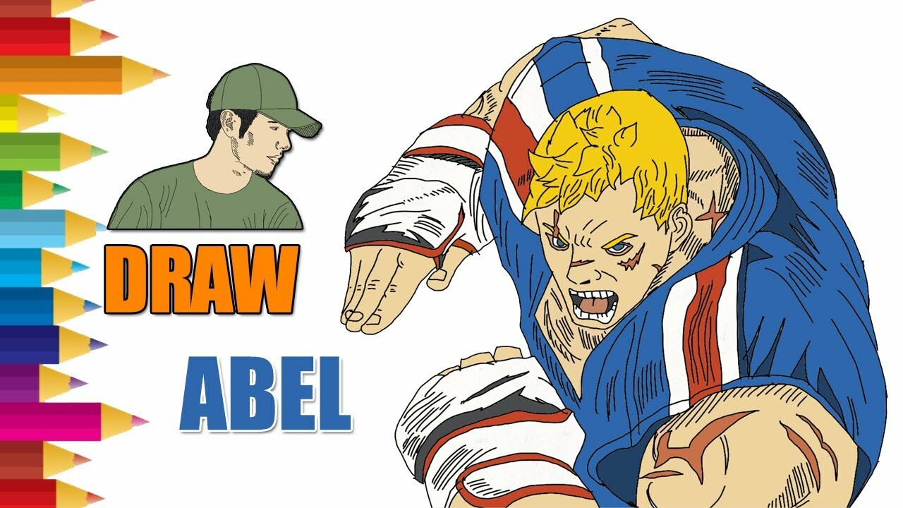 ArtStation - Drawing Abel Fan Art Street Fighter | How to Draw