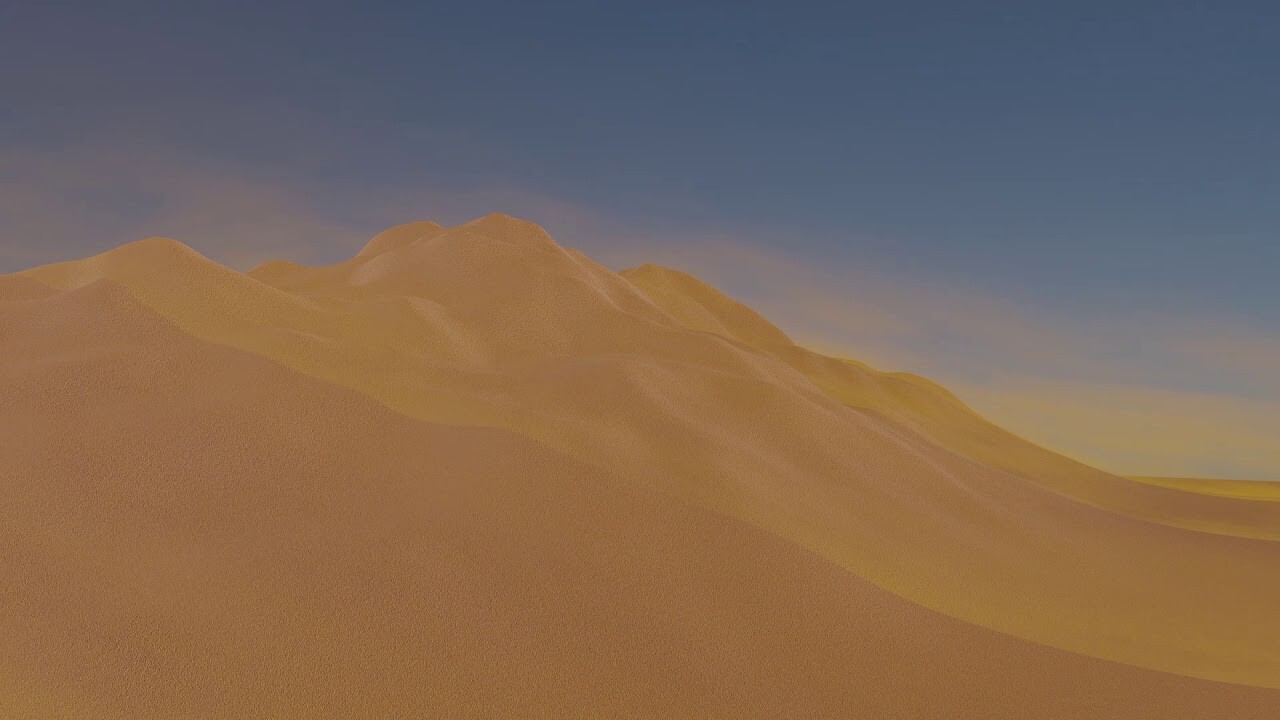 ArtStation - Desert with Blender 2.81