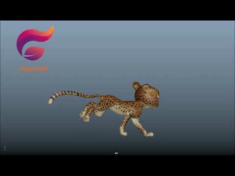 ArtStation - layer animated Leopard-run #animated #cycle #Leopard # ...