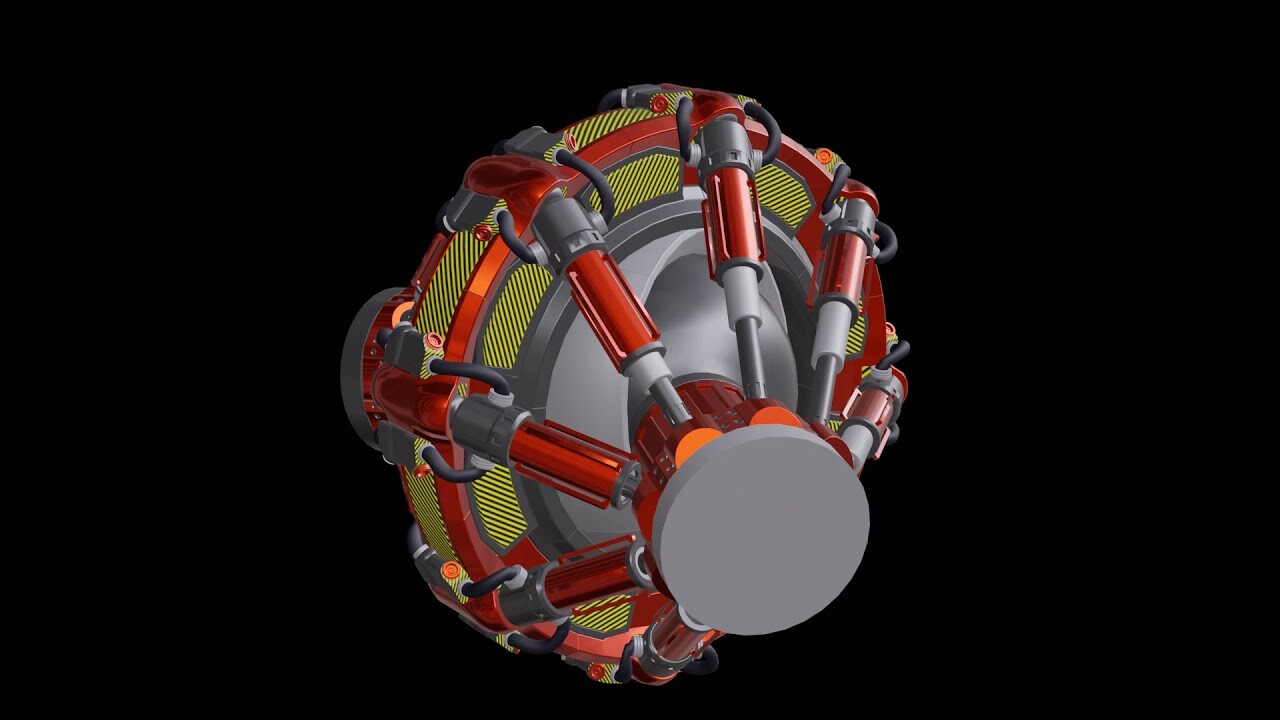 ArtStation - Spherical mech shoulder joint - rigging test