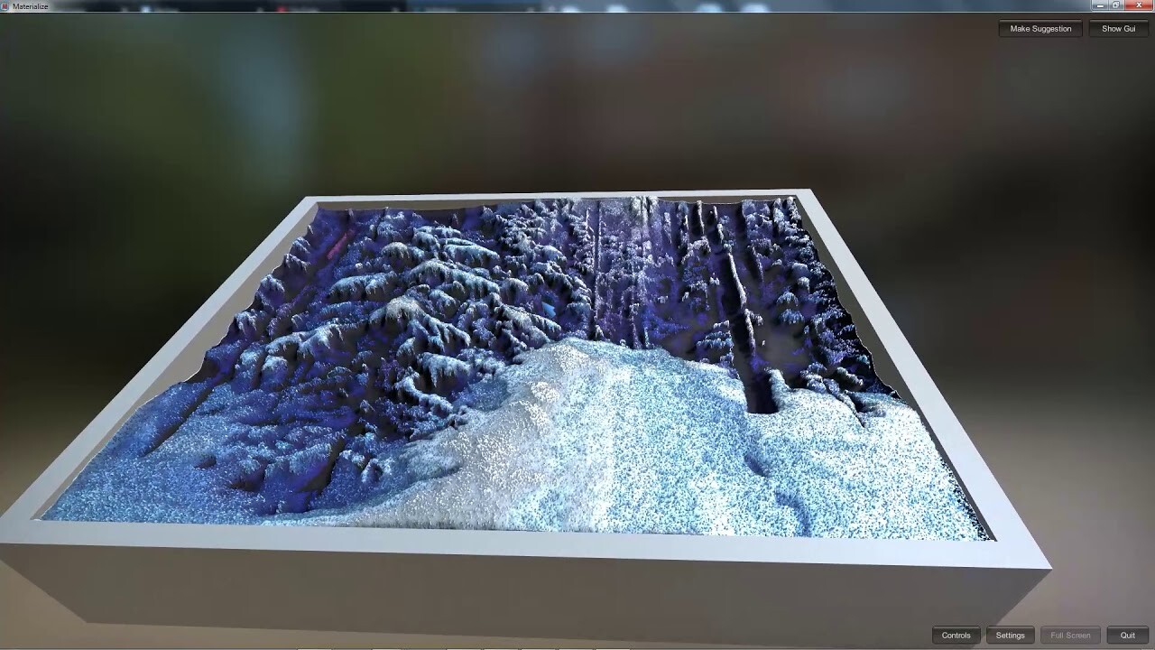 ArtStation - Snow forest in 3D