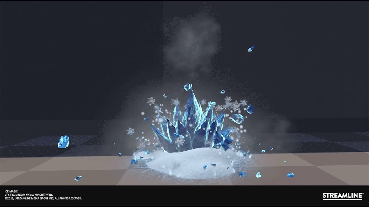 ArtStation - VFX Internship Training: ICE MAGIC