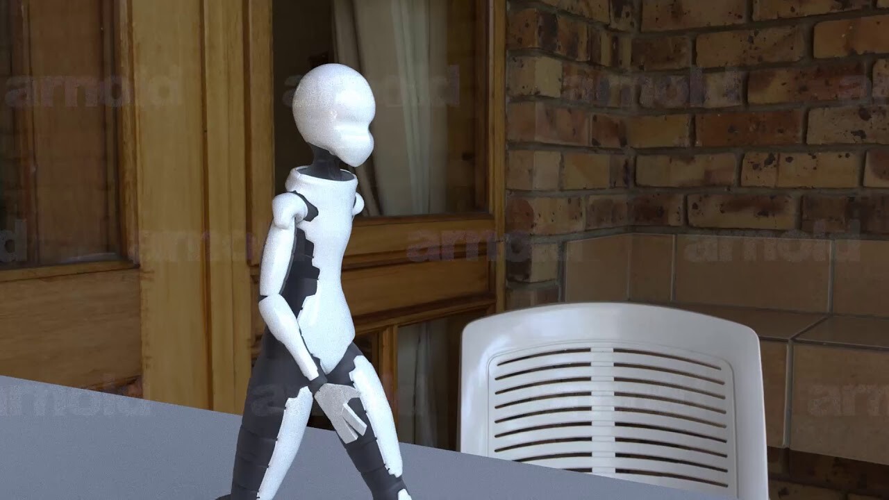 ArtStation - Robot walking animation.