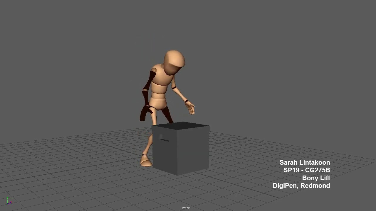 ArtStation - Maya Animation - Lifting a Box