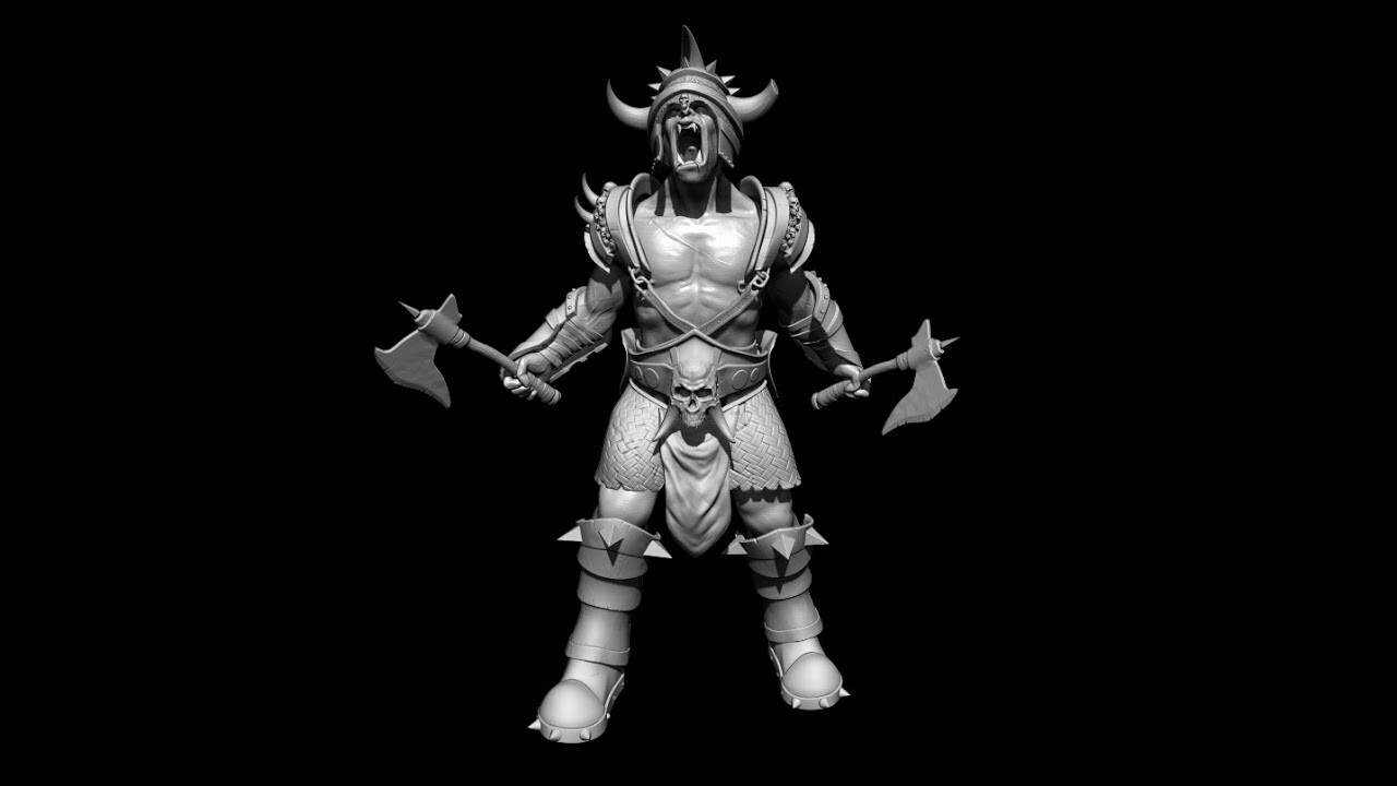 ArtStation - Dual Wield Orc