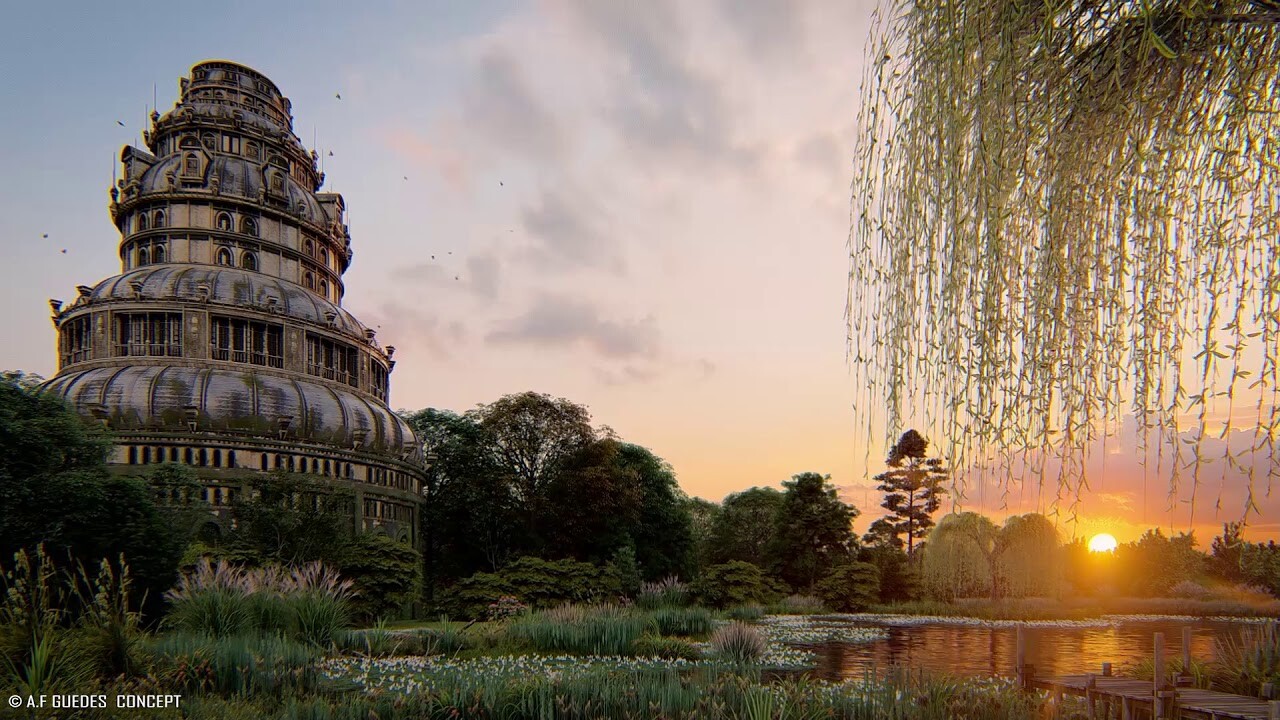 ArtStation - The coupole tower.