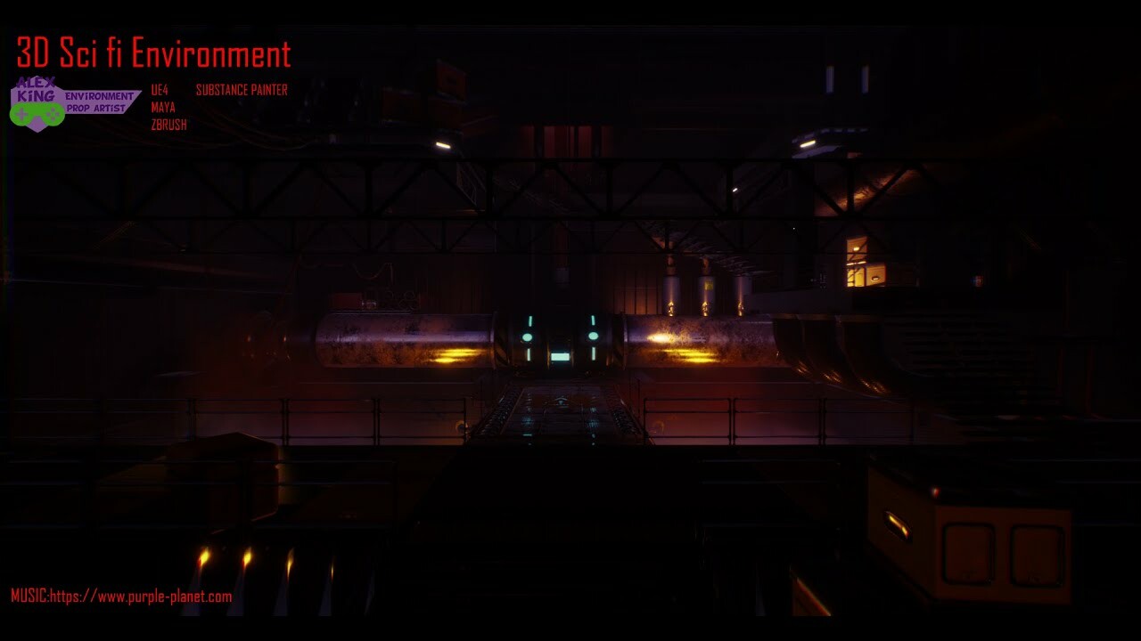 ArtStation - 3D Sci-fi Environment (alien 3 inspired)