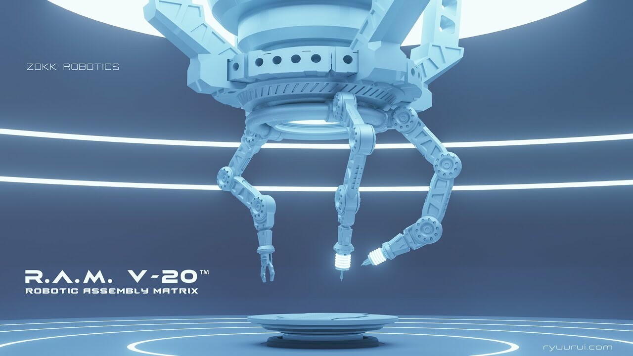 ArtStation - R.A.M. Robotic Assembly Matrix - mechanical robotic arm ...