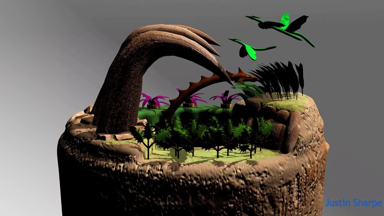 ArtStation - 3D Environmental Project: Alien Planet