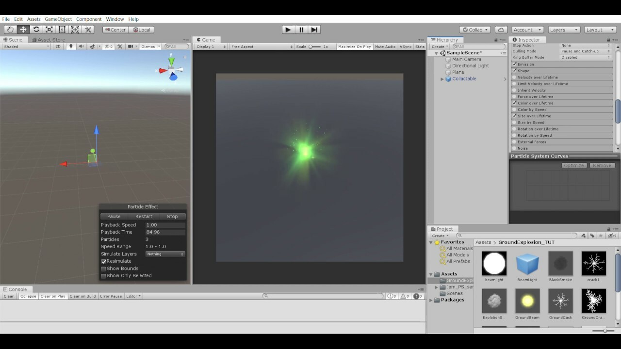 ArtStation - Unity VFX Heal Collectable