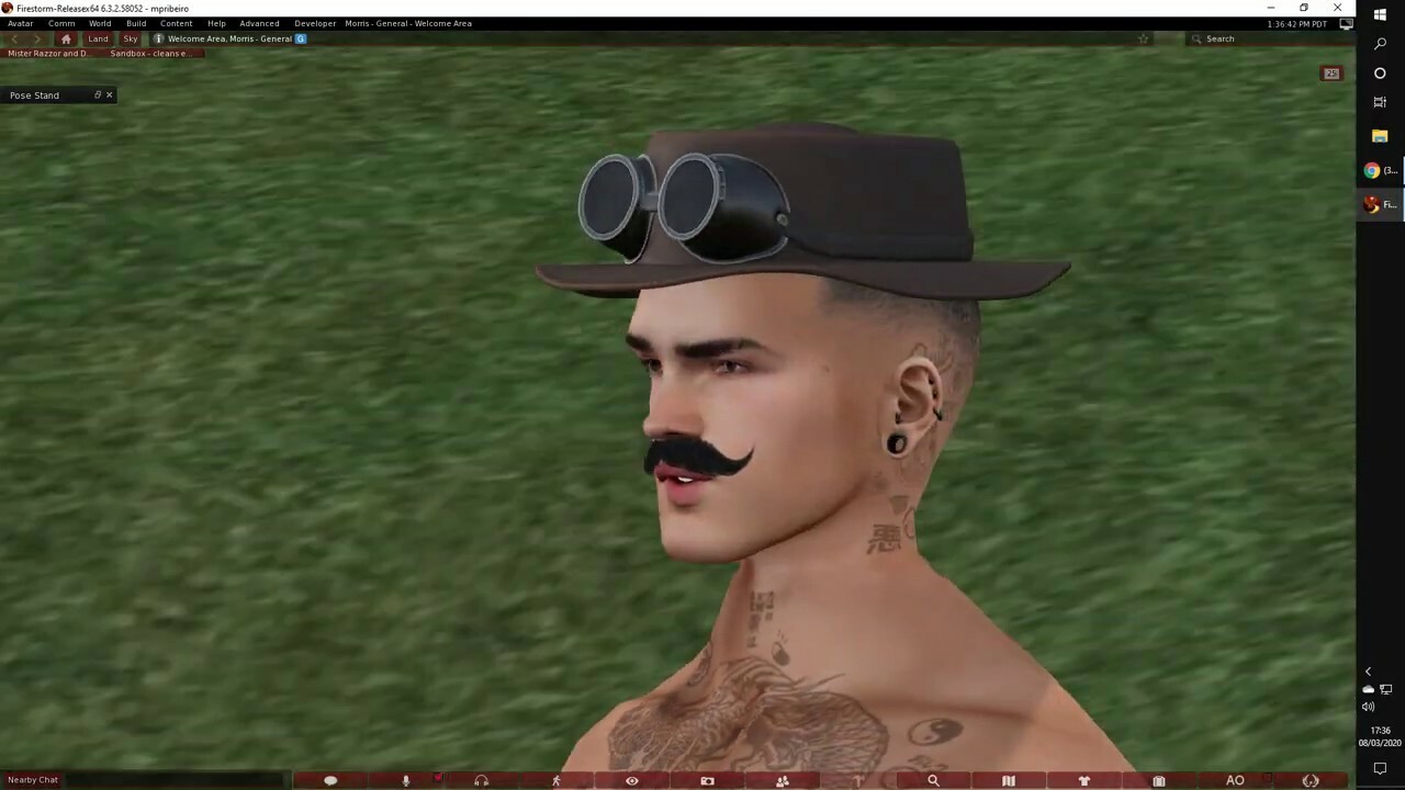 ArtStation - Hat and Glass Steampunk - Second Life