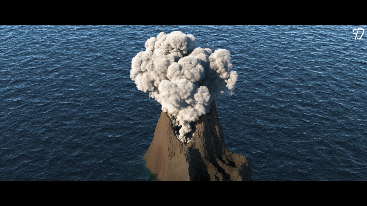 ArtStation - Volcano Simulation 3Ds Max (CGI)