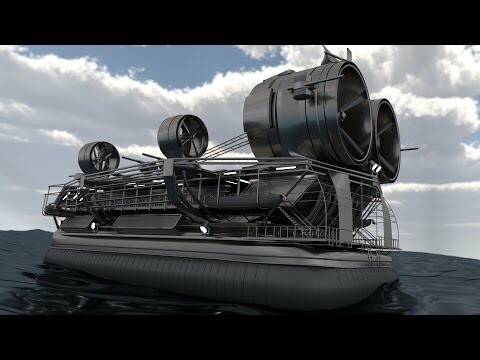 ArtStation - Lage Hovercraft + Animated Ocean Scene