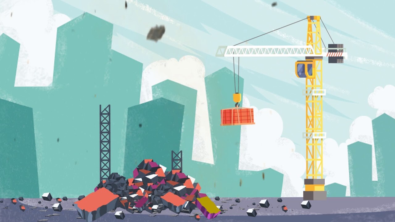 ArtStation - Destruction animation | Motion graphics