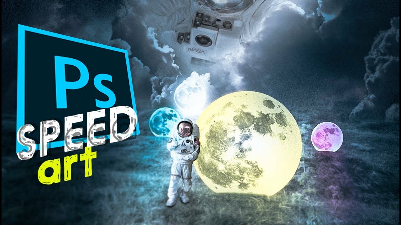 ArtStation - full moon photoshop tutorial