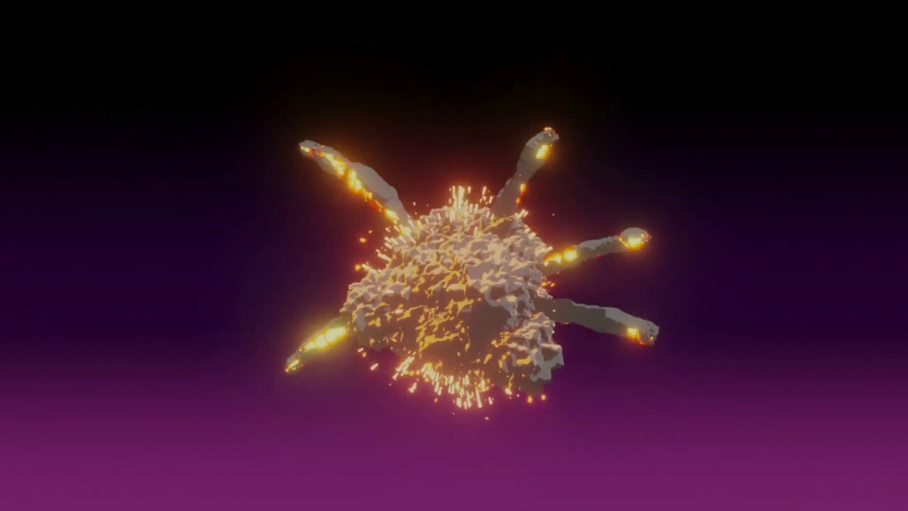 ArtStation - Anime NPR Mid-Air Explosion