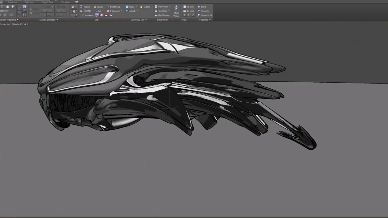 ArtStation - Tryfield_Cyber Copter Kitbash Model