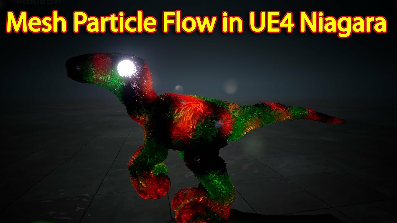 ArtStation - Mesh Particle Flow | Unreal Engine Niagara Tutorial | UE4 Niagara Mesh Particle Flow