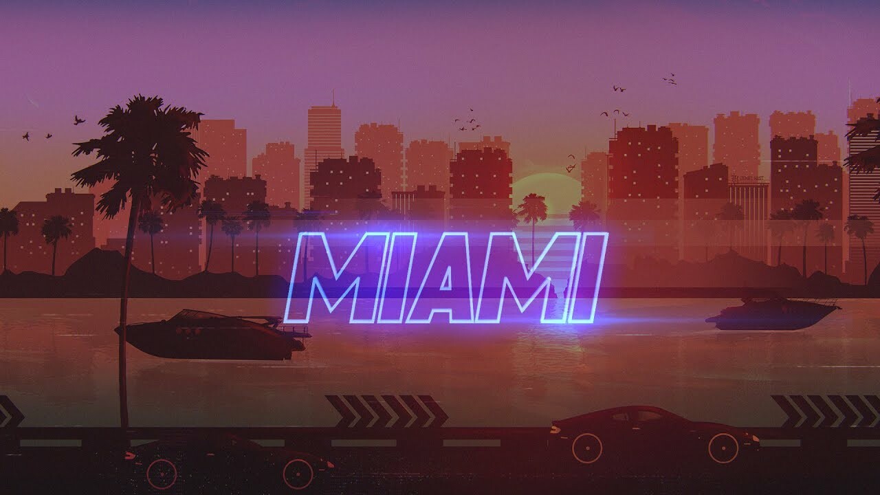 ArtStation - Miami '84 | Разбор слоёв