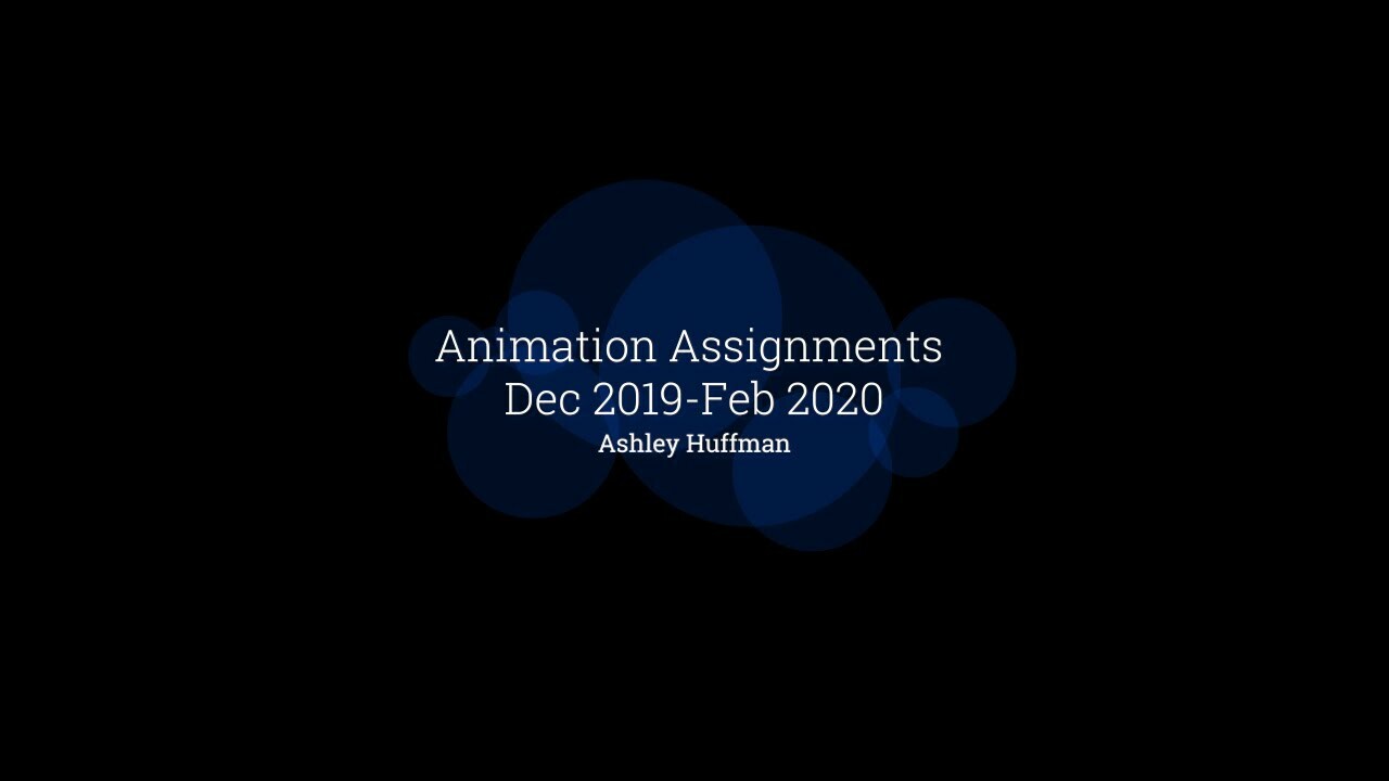 ArtStation - Animation Assignments Dec 2019- Feb 2020