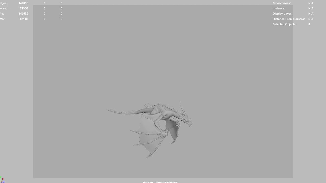 ArtStation - Flying Dragon Animation