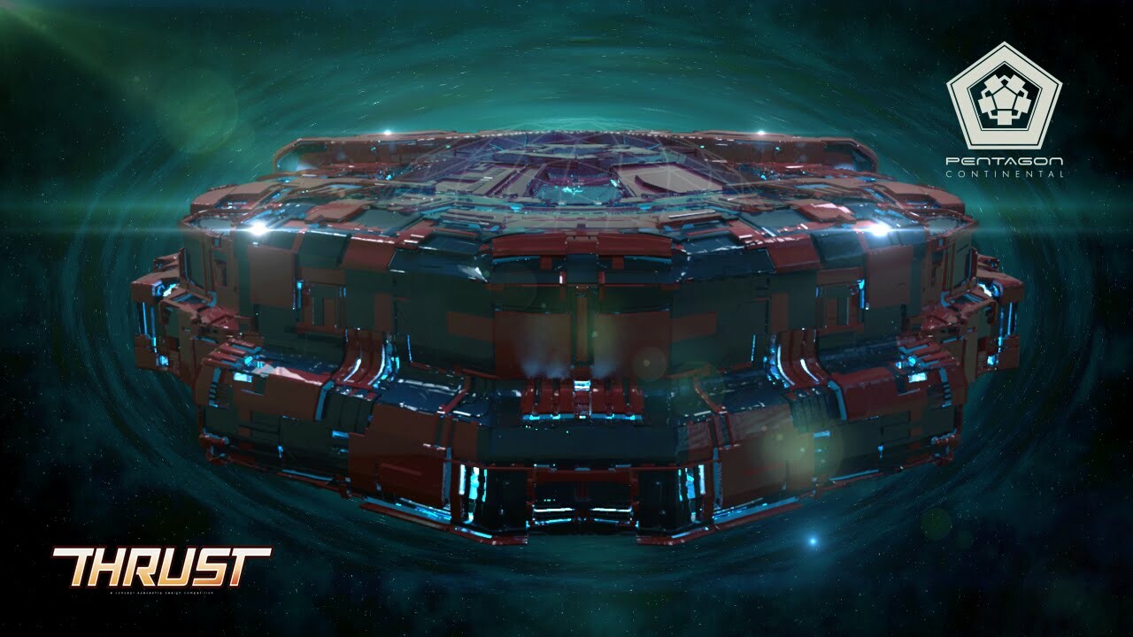 ArtStation - Pentagon continental - Thrust Challenge (2016)