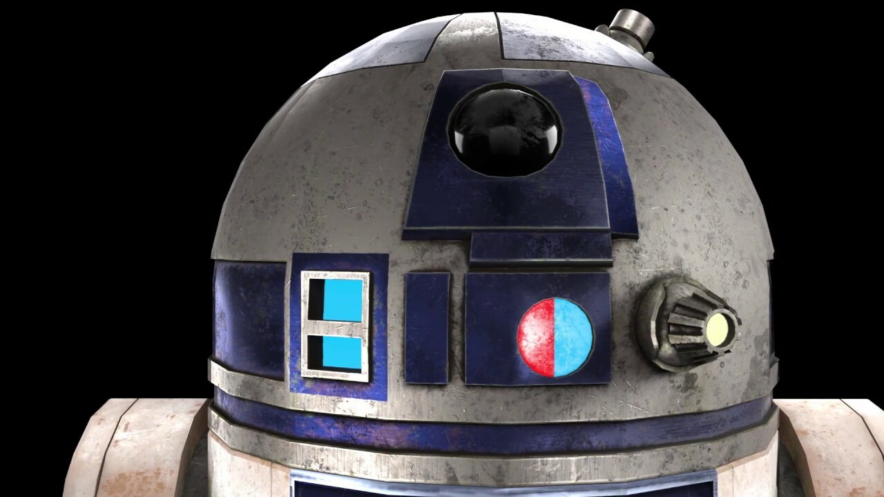 ArtStation - R2-D2 Low Poly (Fan Art)