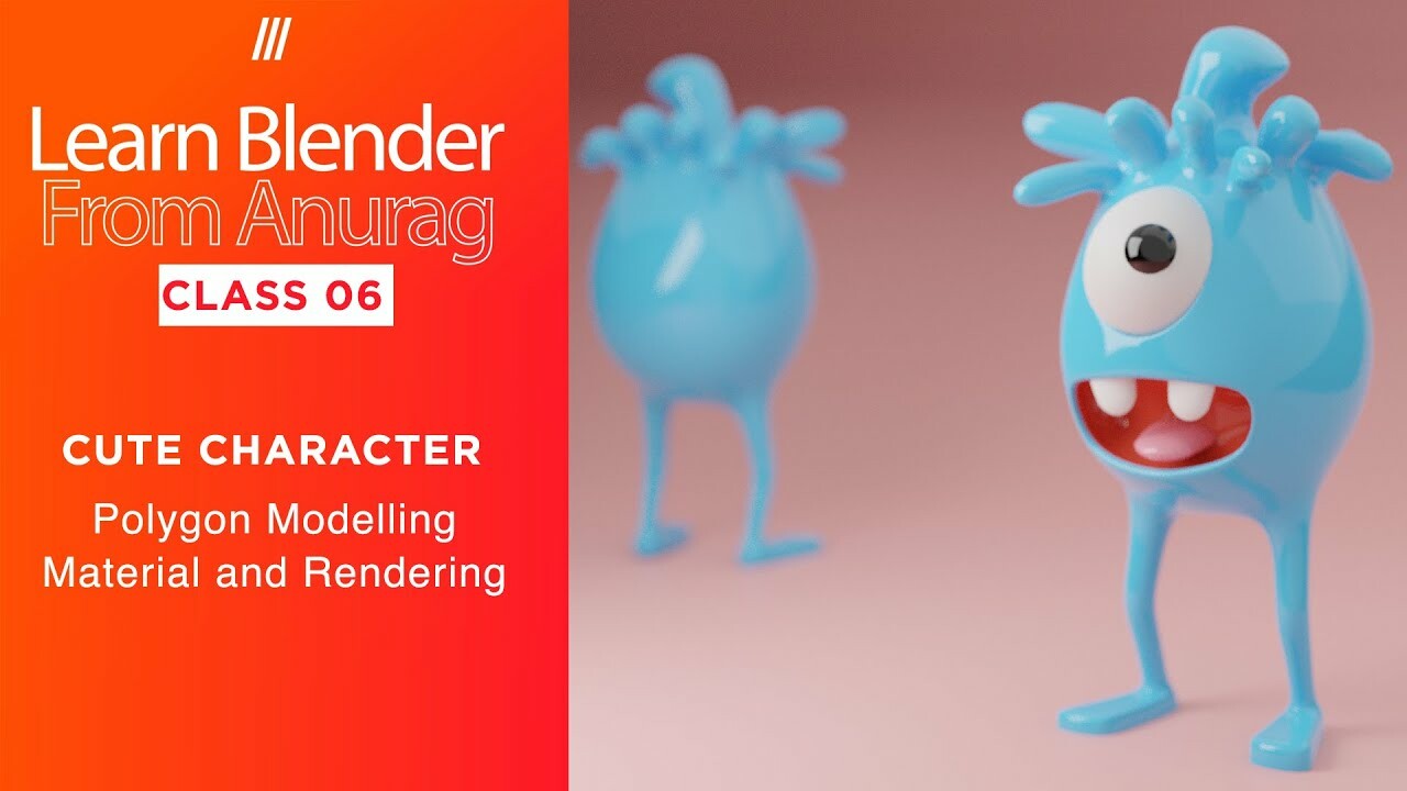 ArtStation - Learn Blender : Blender Class 06 : Cute Character Modelling