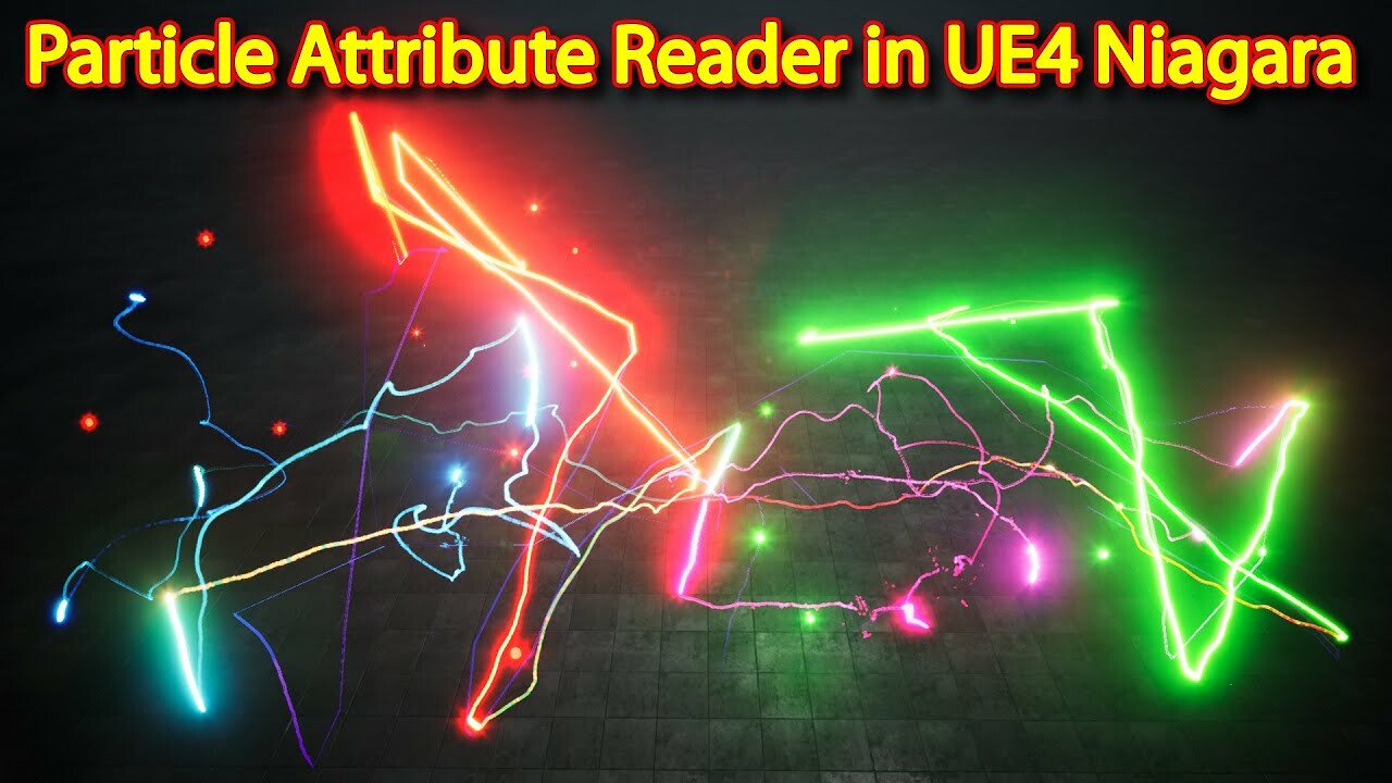ArtStation - Particle Attribute Reader | Unreal Engine Niagara Tutorials | UE4 Niagara Particle ...