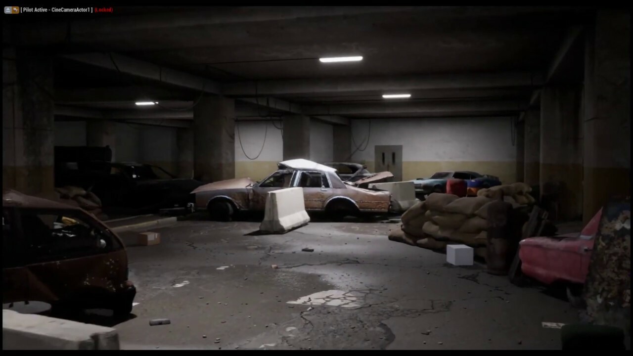 ArtStation - Post Apocalyptic Parking Garage