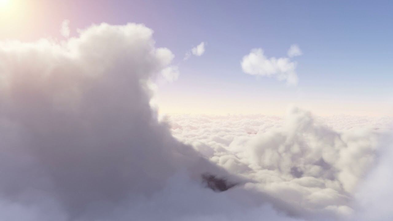 ArtStation - Flying through the clouds. Eden (Old work)