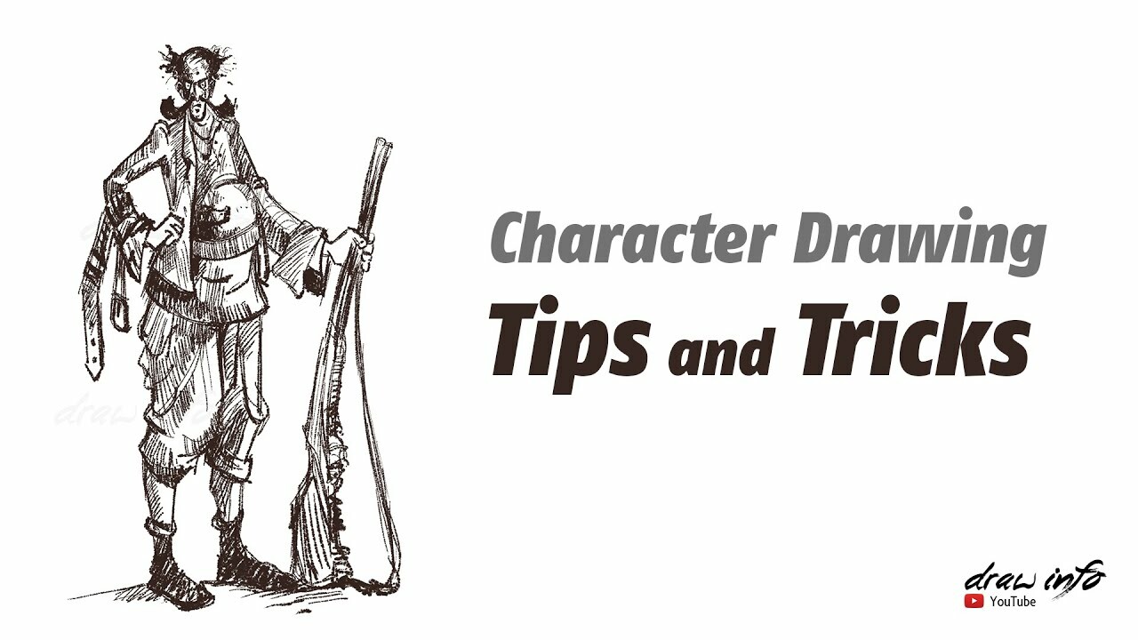 ArtStation - Gunman Character drawing for beginners | easy and simple ...