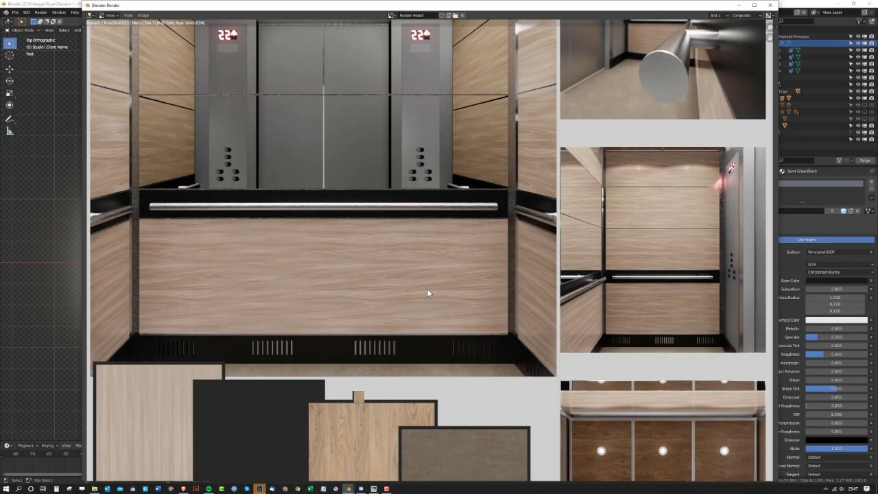 ArtStation - Elevator designer 3D model made in Blender | total control ...