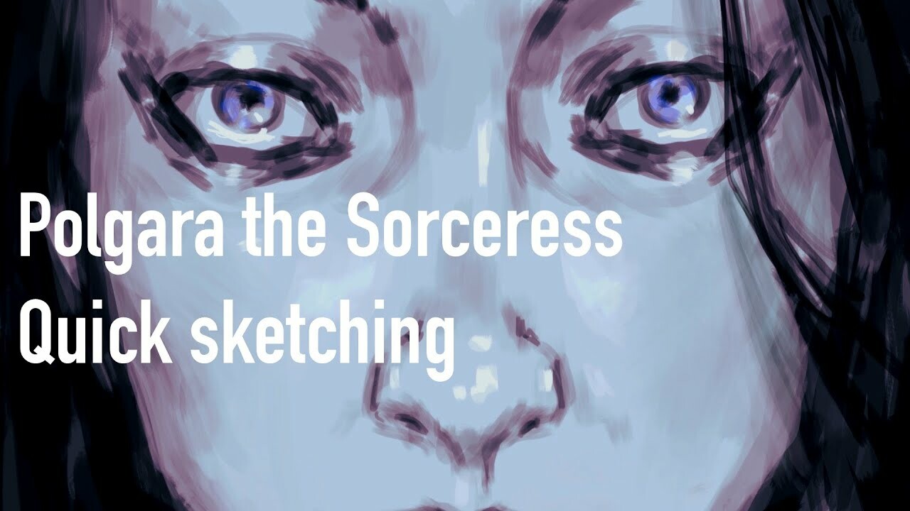 ArtStation - Polgara the Sorceress quick sketching