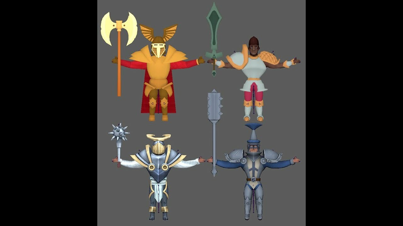 ArtStation - Knight animation for new strategic game