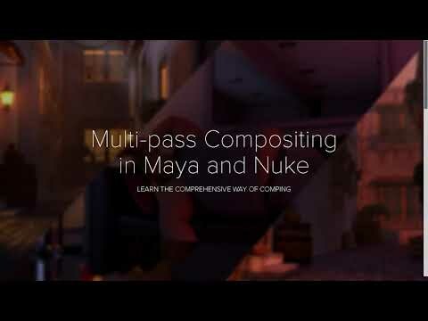 ArtStation - Multi pass comp in maya and Nuke tutorials
