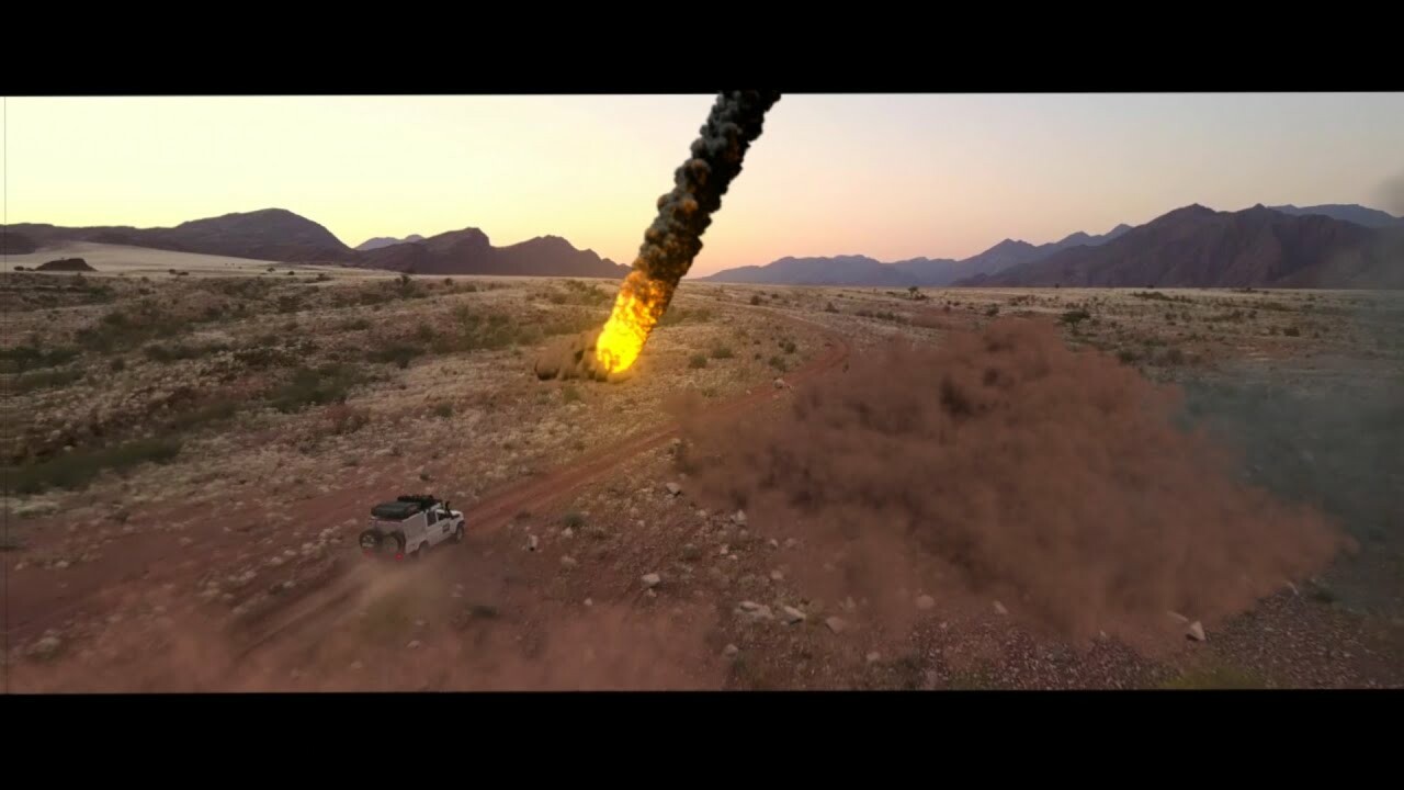 ArtStation - CGI fireballs hitting the ground
