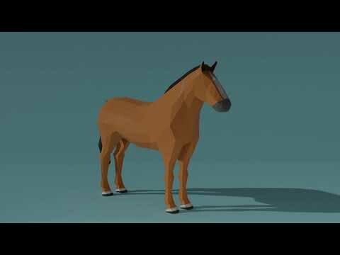 ArtStation - Low Poly Horse