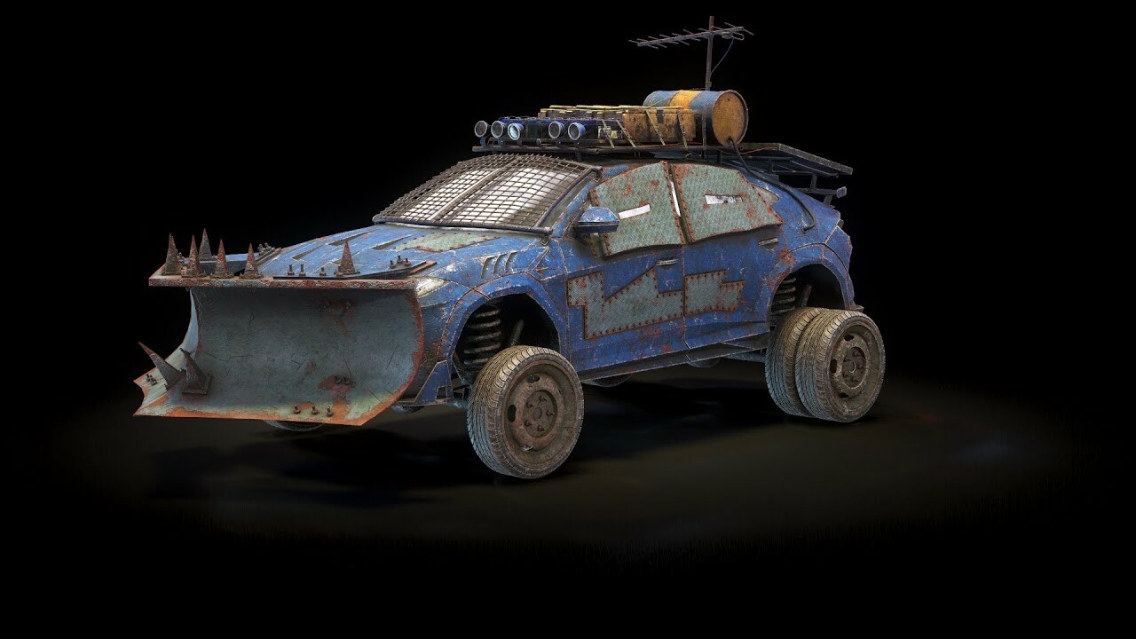 ArtStation - Post Apocalyptic Car