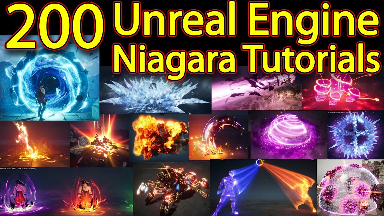 ArtStation - 200 Unreal Engine Niagara Tutorials | 200 Real Time VFX Tutorials