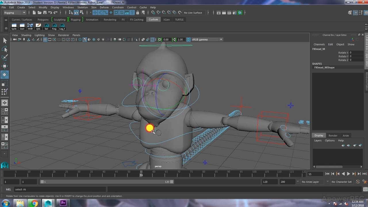 ArtStation - Robot Monkey Rig