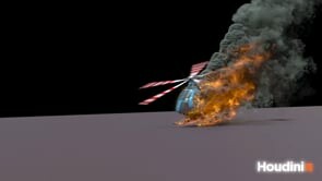 ArtStation - Houdini Sparse Pyro Solver RnD -HelicopterFX