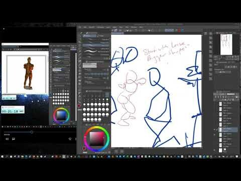 Steven Fredrickson - Drawing Journal 10sec intervals Gesture Practicing