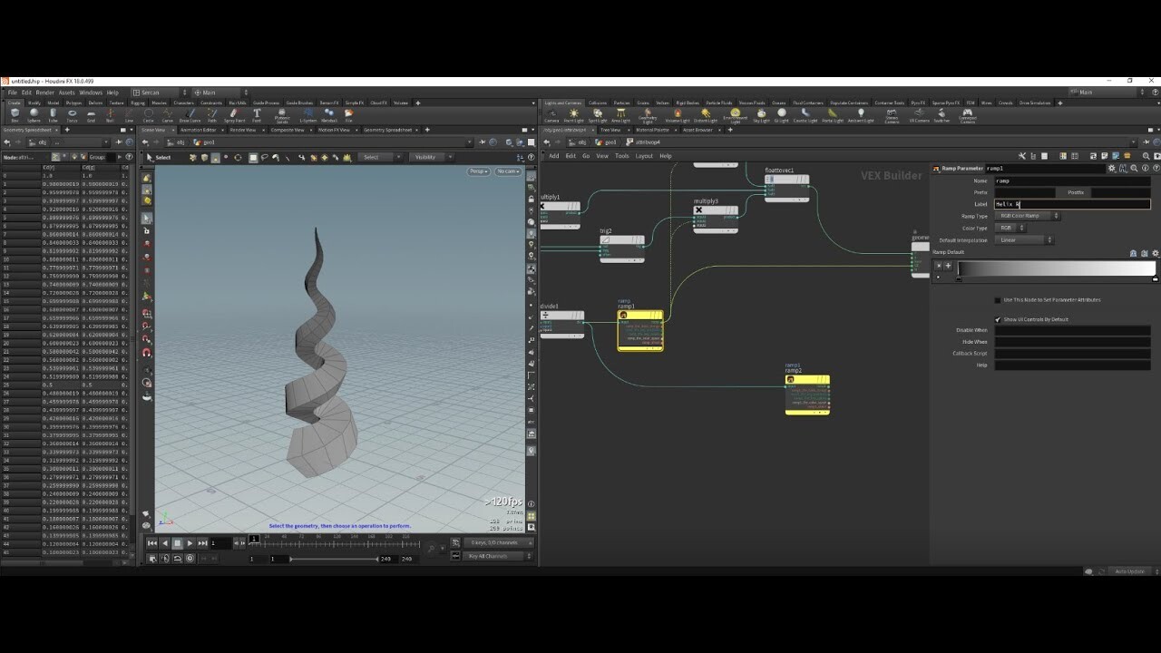 ArtStation - Houdini Attribvop Curve Ramp Control