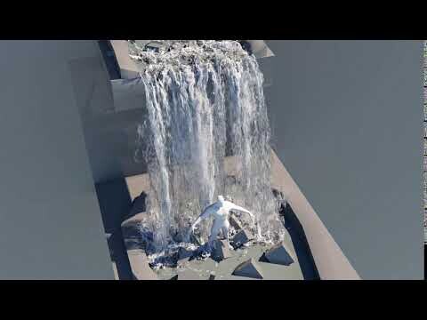 ArtStation - 3ds Max Fluids: Waterfall