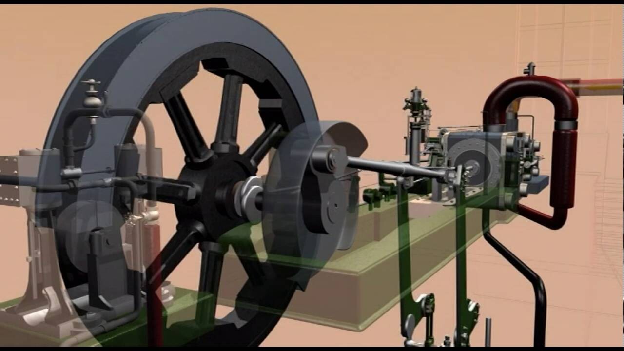 ArtStation - Coal to Cloth - Animation of a Compound Steam Engine
