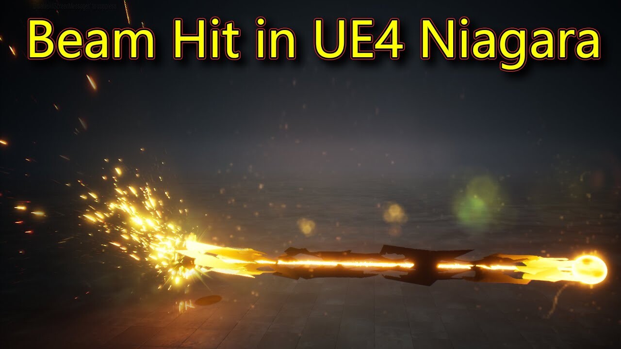 ArtStation - Beam Hit Effect | Unreal Engine Niagara Tutorials | UE4 Niagara Beam