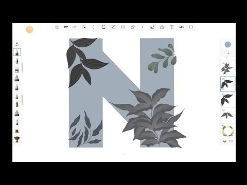 ArtStation - 【 Speed-drawing 】How to draw 'N' font art | autodesk ...