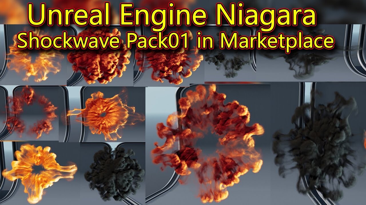 ArtStation - Unreal Engine Niagara Shockwave Pack 01 in Marketplace