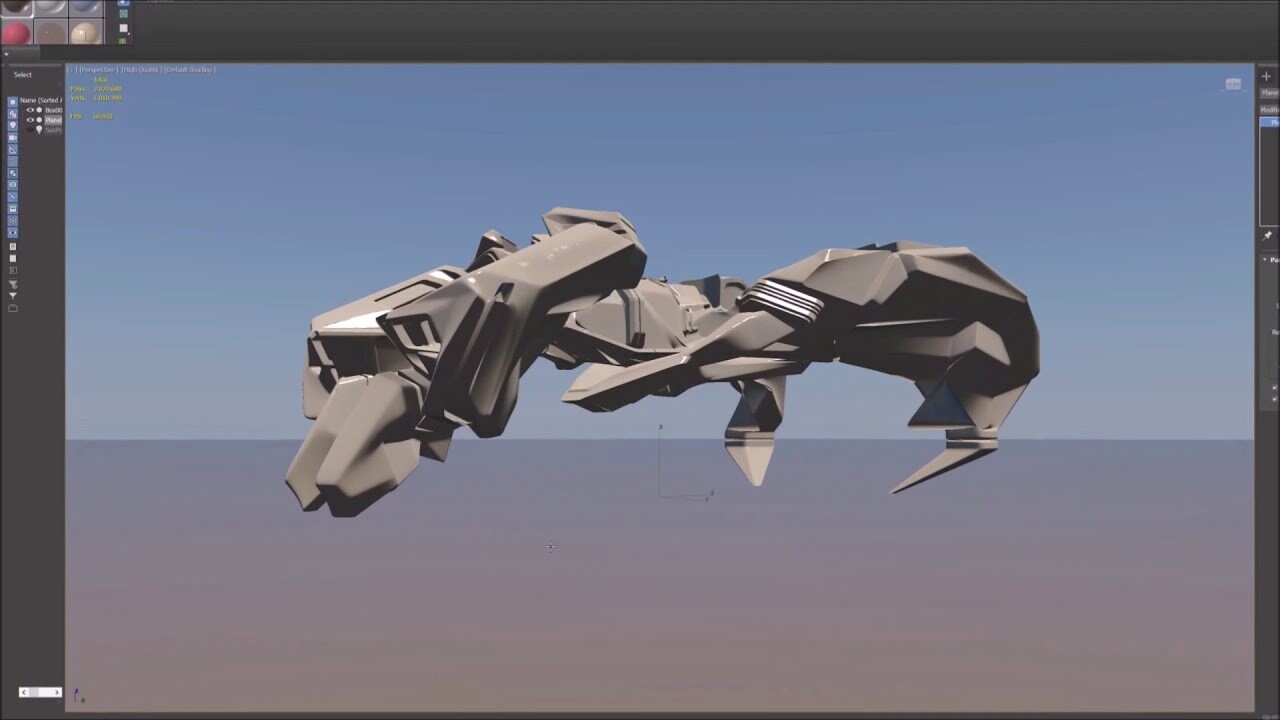 ArtStation - Tryfield_making of crawler _ in 3D Max